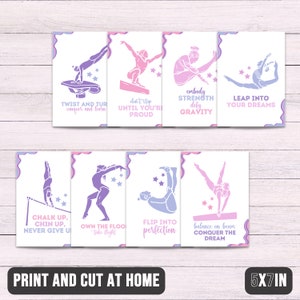 Gymnastics Good Luck Card Printable | Gymnast Greeting Competition ...