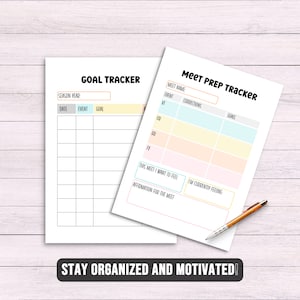 Gymnastics Meet Tracker Printable | Personalized Gymnast Scorebook ...