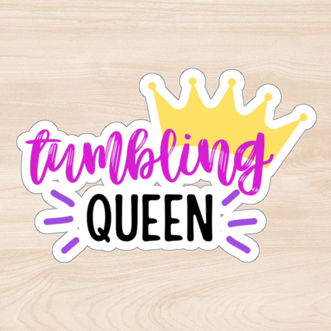 Tumbling Queen Gymnastics Sticker | Gymnast Sticker for Laptop ...