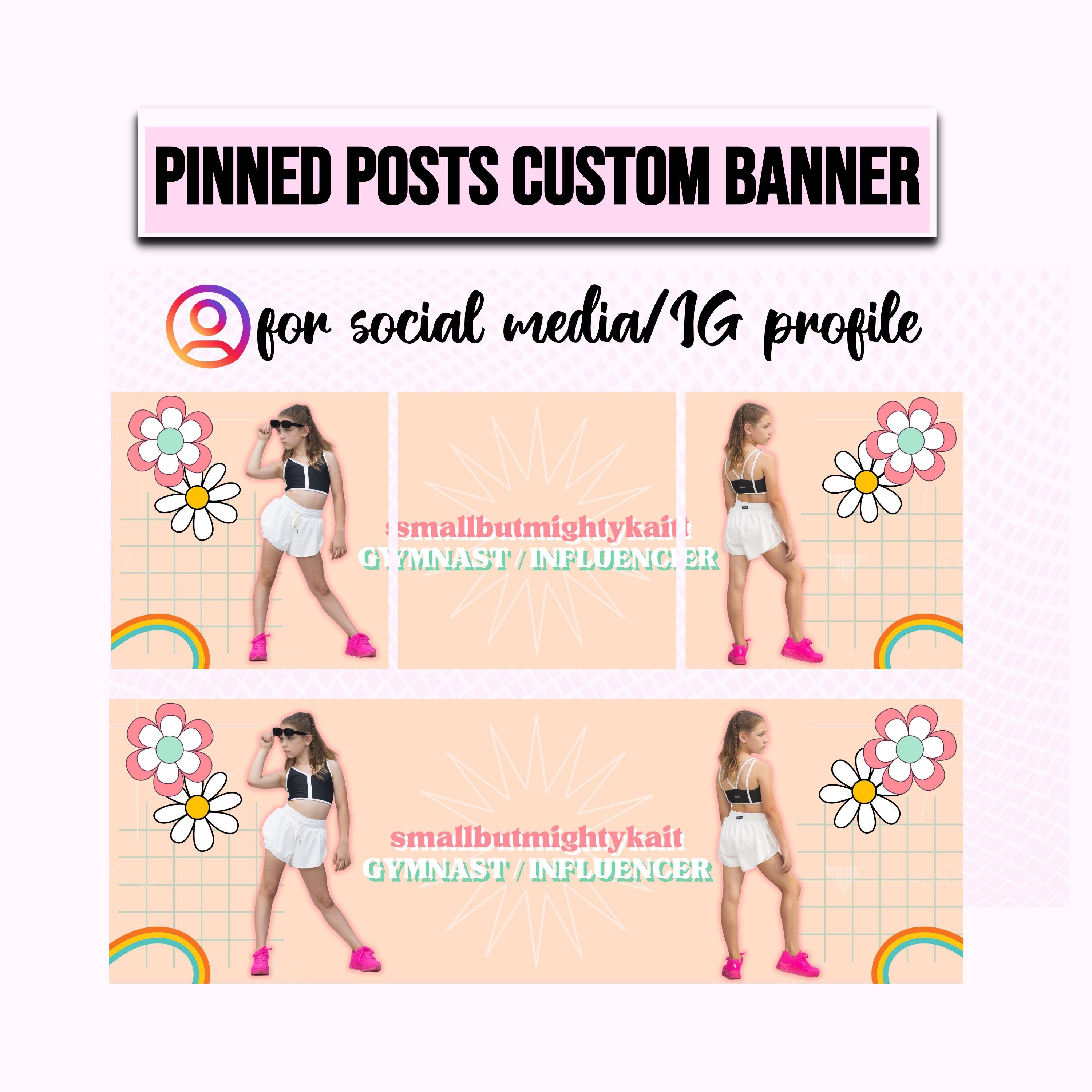 Custom Social Media Banner | Pinned Posts Banner | Gymnastics IG ...
