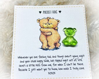 Bear Hug Pocket Token - Etsy