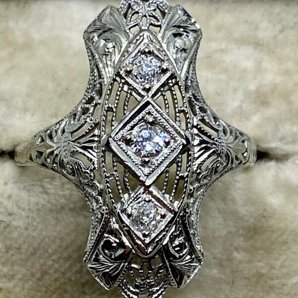 Antique Filigree Ring - Etsy