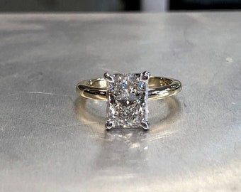 2 Ct Diamond Solitaire Ring | Etsy