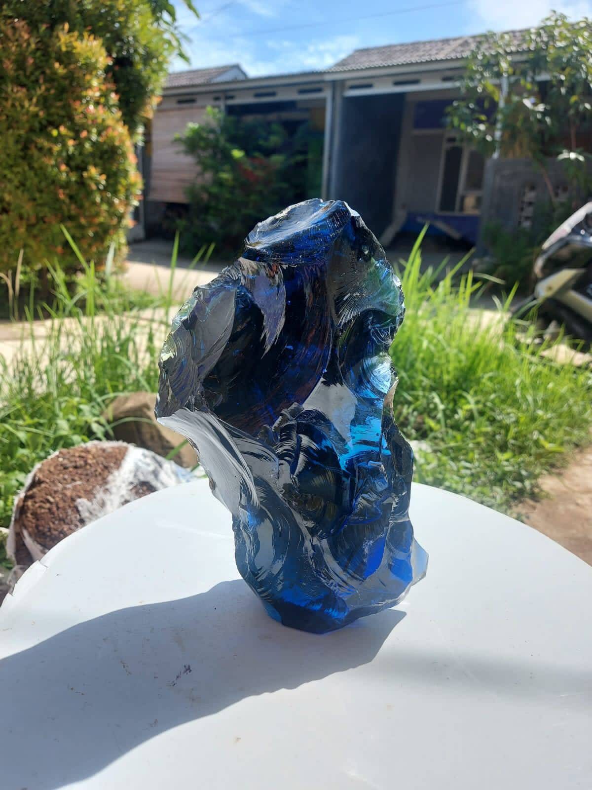 2965 Gr of Raw Andara Crystal Deep Blue Sea With Hair Fibers - Etsy