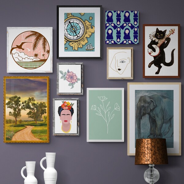 Modern Eclectic Art - Etsy