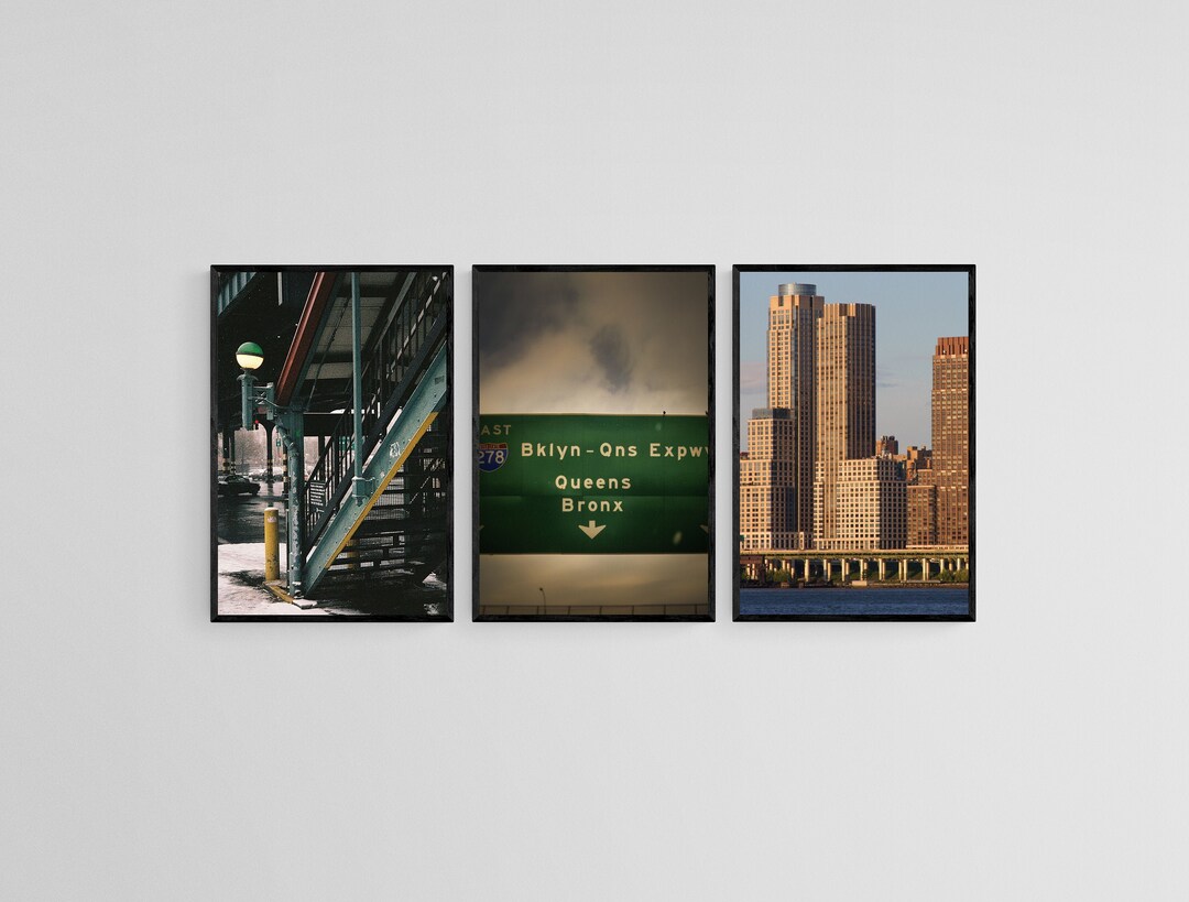 The Bronx Wall Art, Bronx New York, NYC Prints, New York Gift, Set of 3 ...