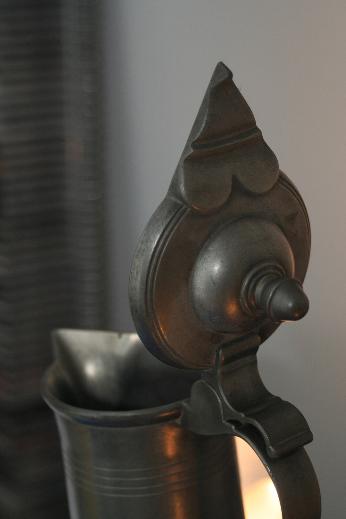 Well - Preserved Pewter Jug From Around 1750 - 1760 Hallmark Old Sample ...
