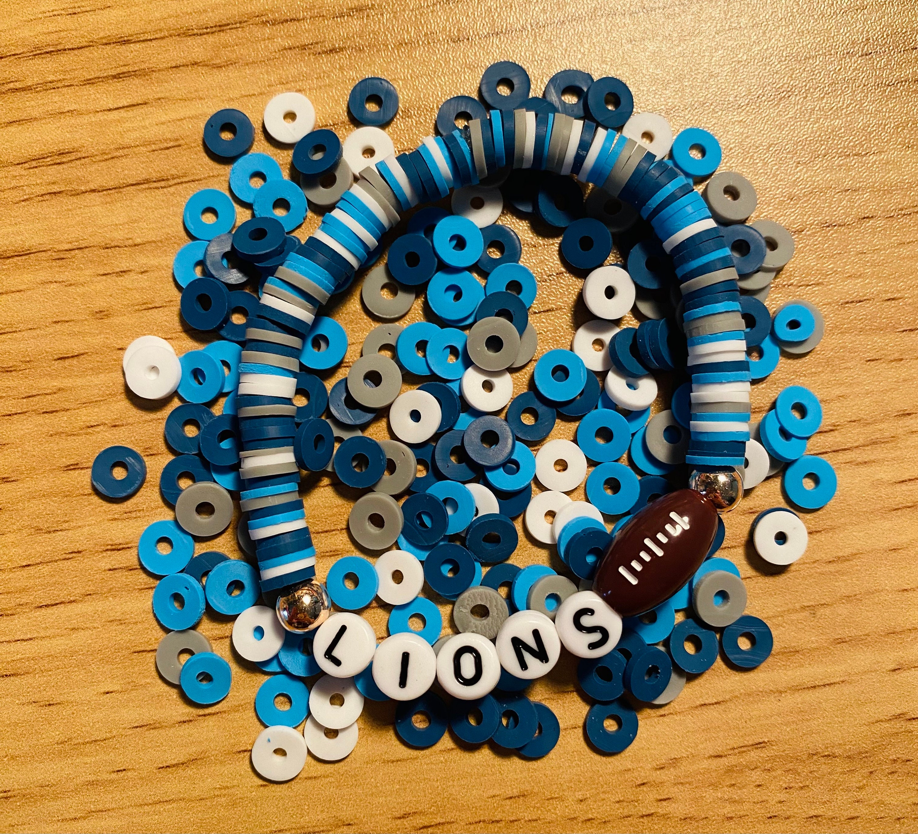 Football Team Color Bracelet - Etsy