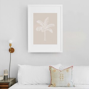 Neutral Palm Tree Print | Palm Tree Print | Tropical Wall Art ...