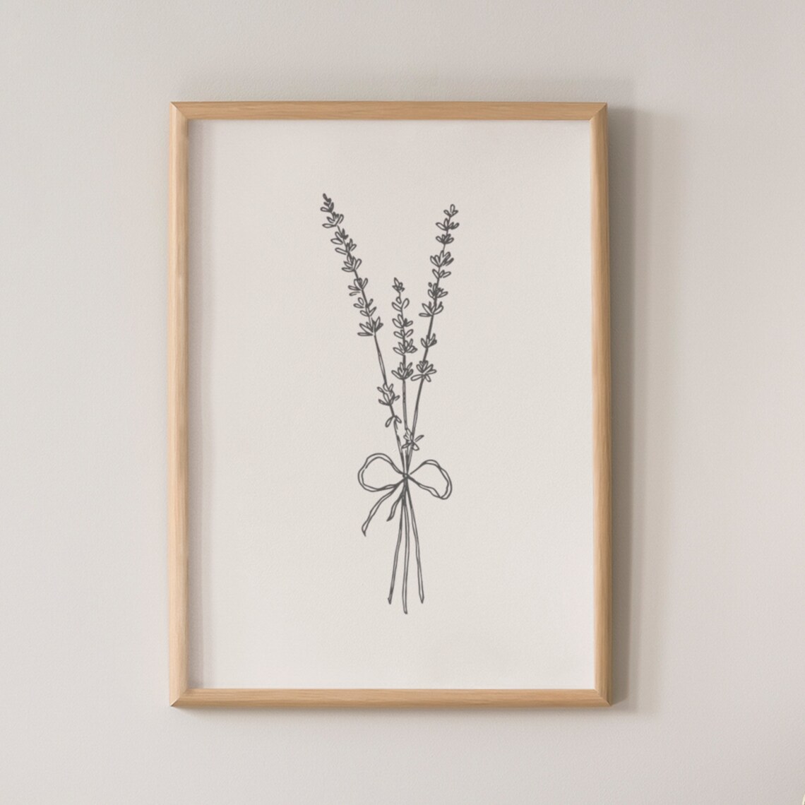 Lavender Botanical Bouquet Print | Lavender Botanical Print | Vintage ...