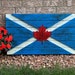 3D Wooden Scotland/canada Flag | Cottage Backyard Decor | Scotland ...
