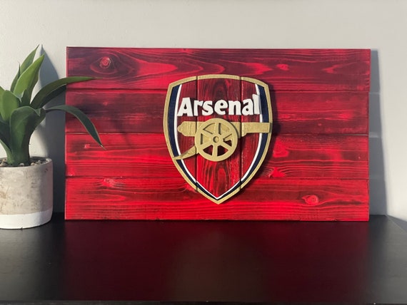 3D Wooden Arsenal Flag Premier Football League Arsenal - Etsy Canada