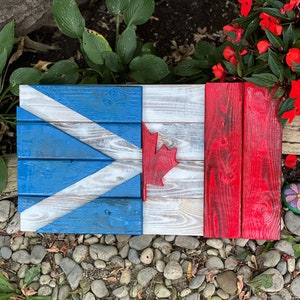 3D Wooden Scotland/canada Flag | Cottage Backyard Decor | Scotland ...