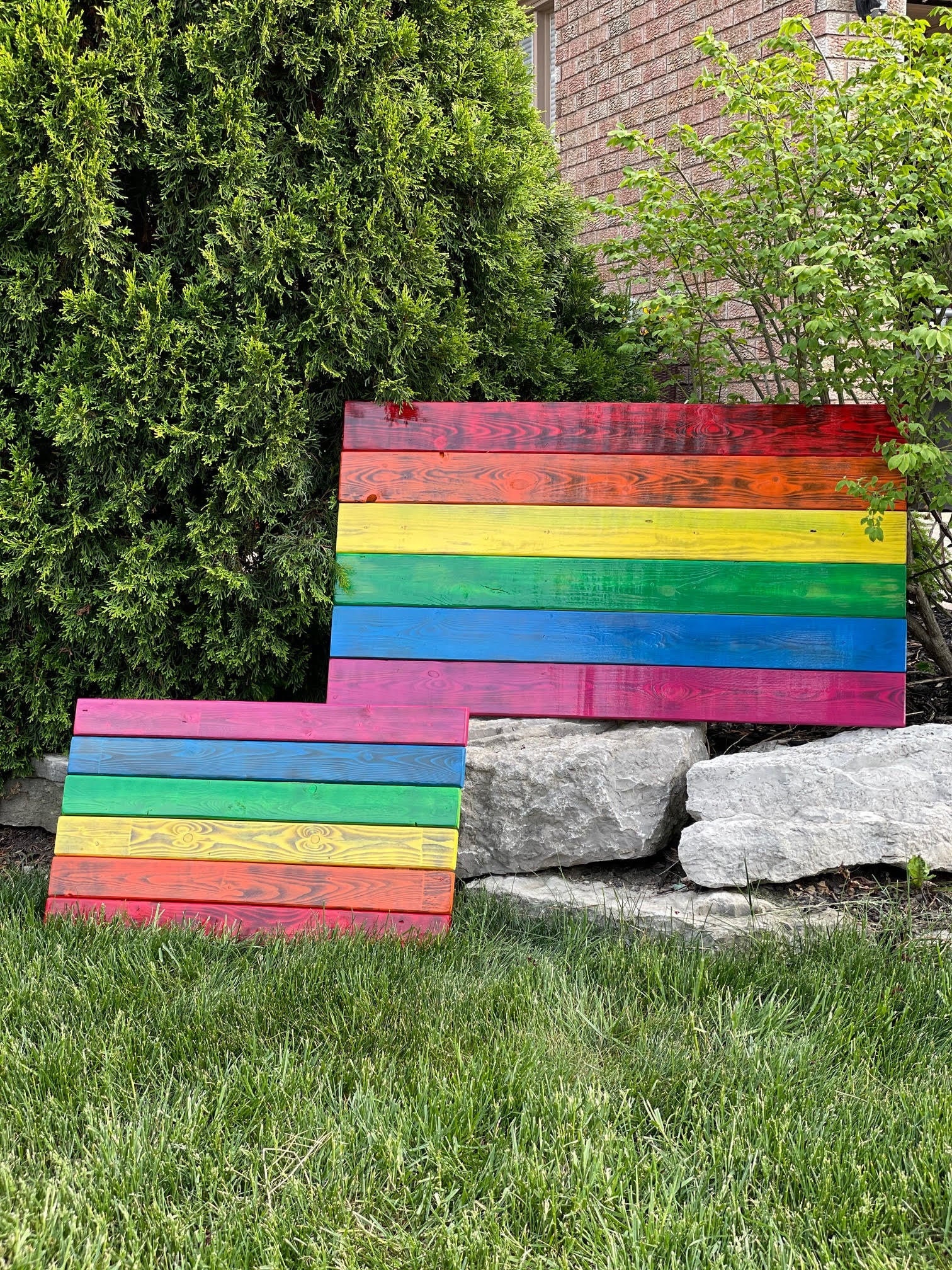 Wooden Pride Flag Cottage Backyard Porch decor pride | Etsy