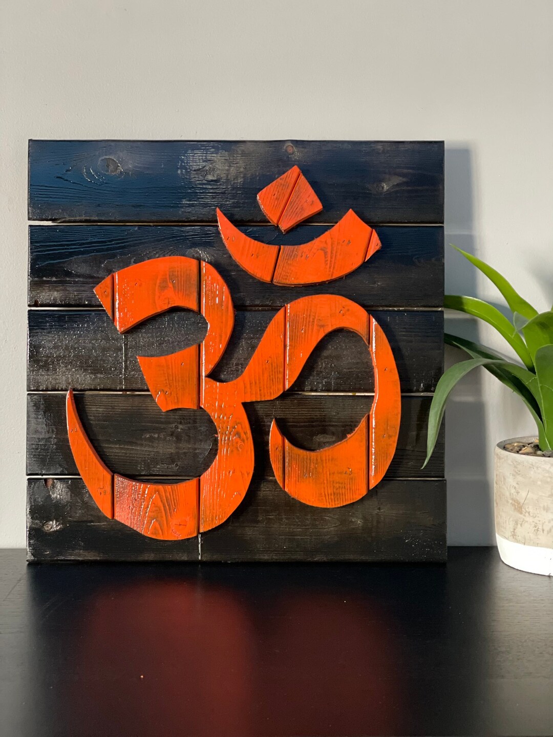 3D Wooden Om Symbol Wall Decor | Om | Aum | Yoga Studio | Hinduism ...