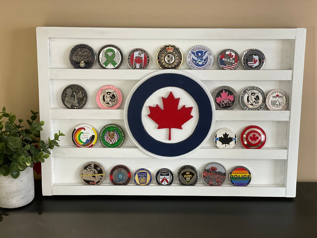Royal Canadian Air Force Challenge Coin Holder | Wall Mount | RCAF ...