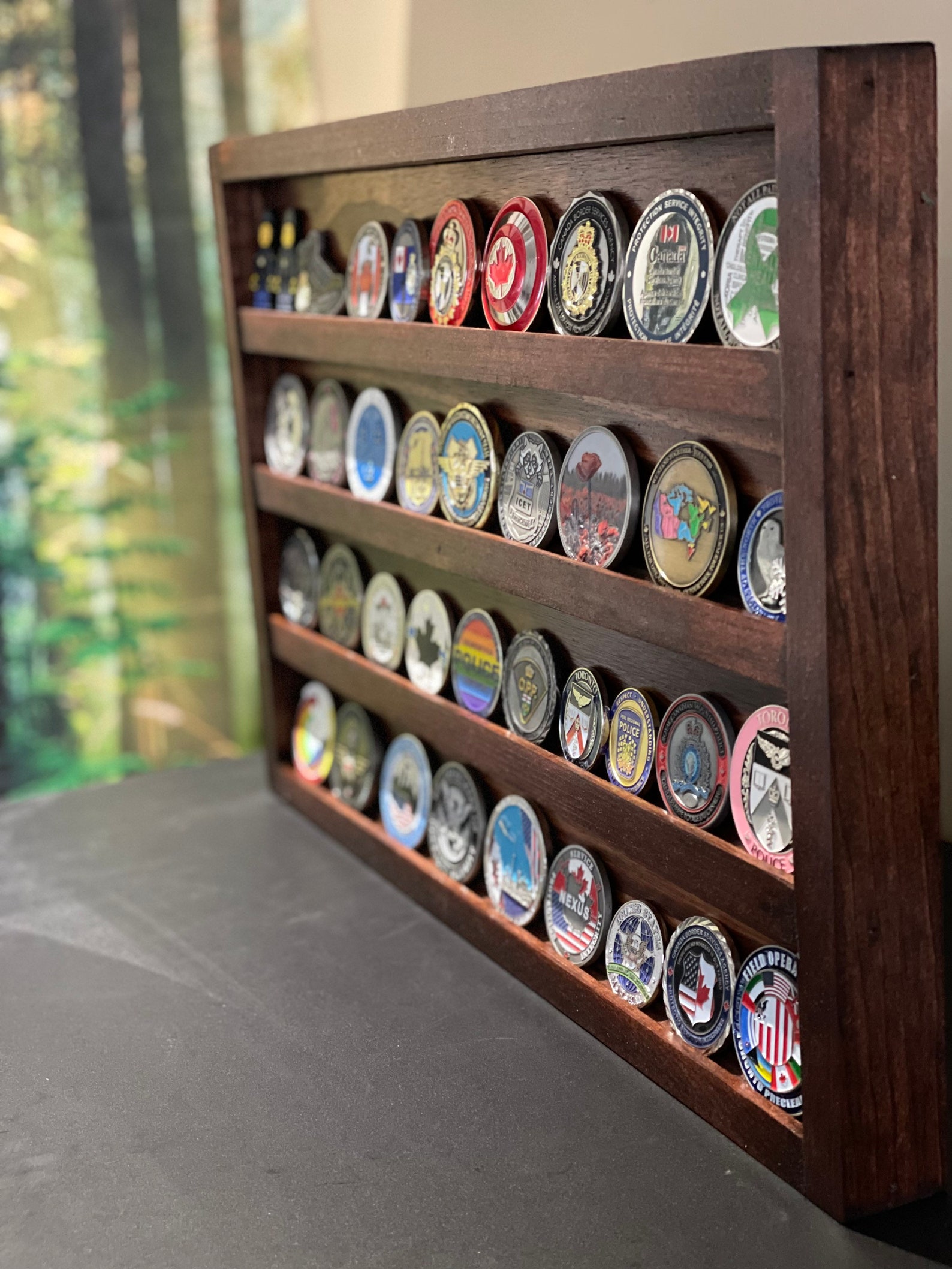 Challenge Coin Holder Wall Mount Law Enforcement Military - Etsy