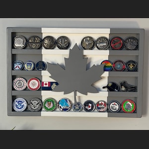 Challenge Coin Holder Canada | Wall Mount | Law Enforcement/military ...