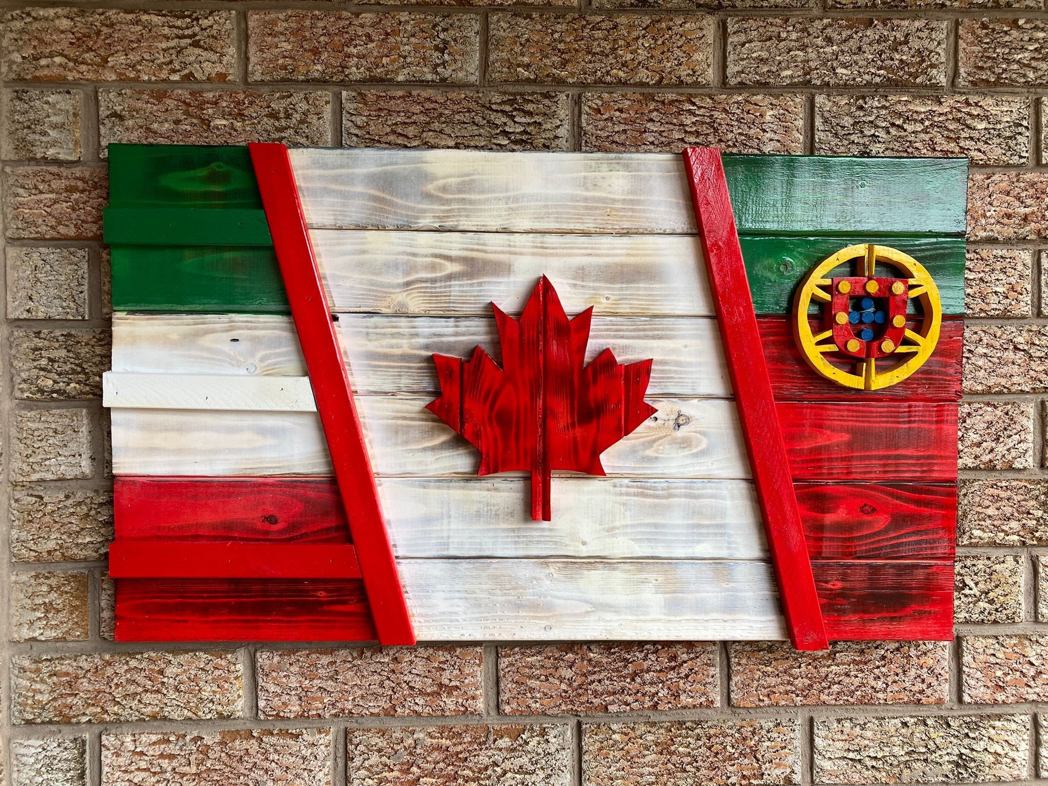 3D Wooden Brazilian Flag | Brazil Flag | Cottage Backyard Porch Decor ...