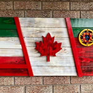 3D Wooden Italian Flag | Cottage Backyard Porch Decor | Italy | Wood ...