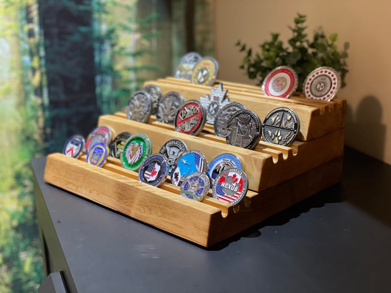 Challenge Coin Holder Display Military / Law Enforcement / | Etsy