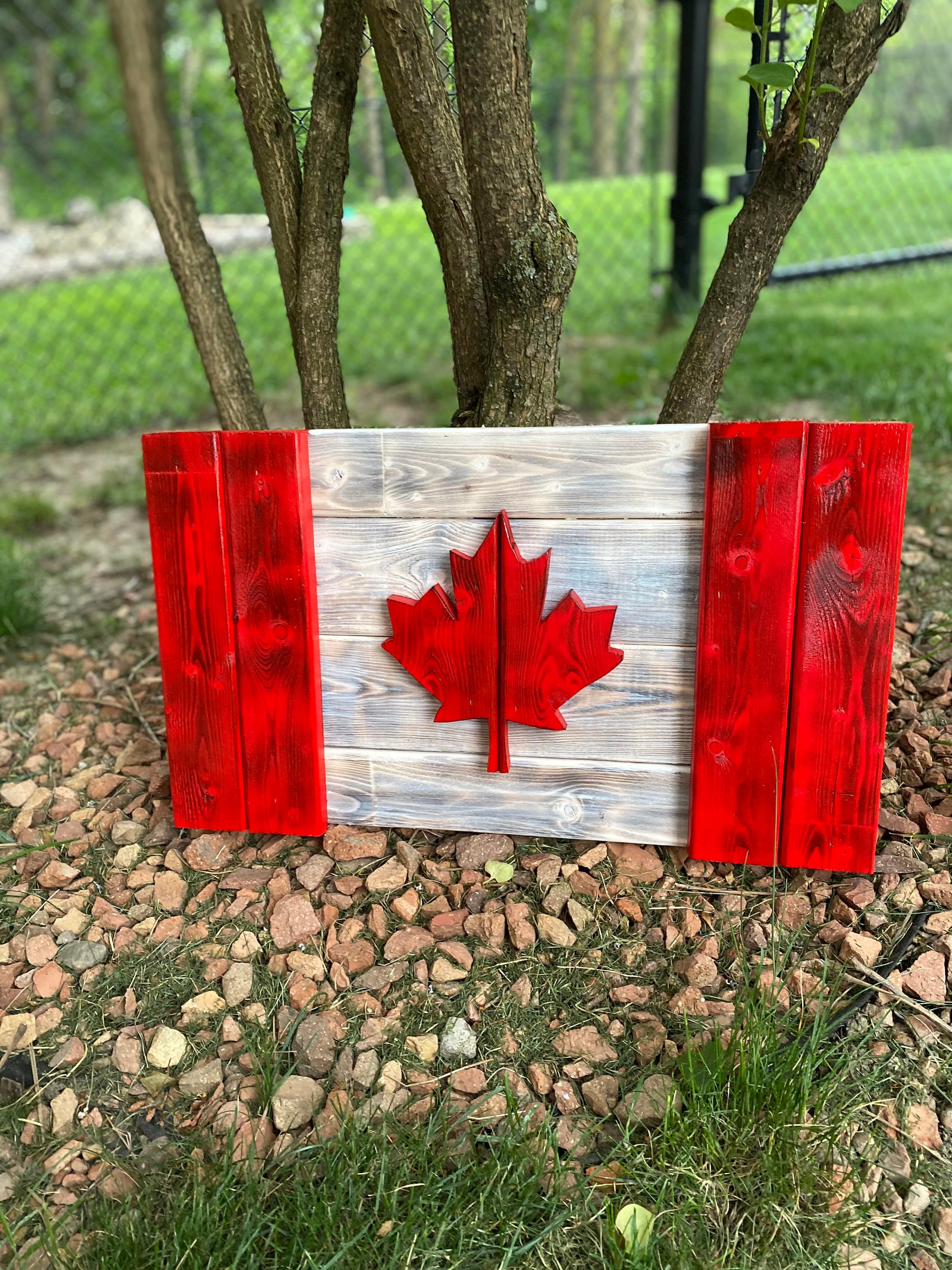 3D Wooden Canadian Flag Cottage Backyard Porch Decor - Etsy Canada