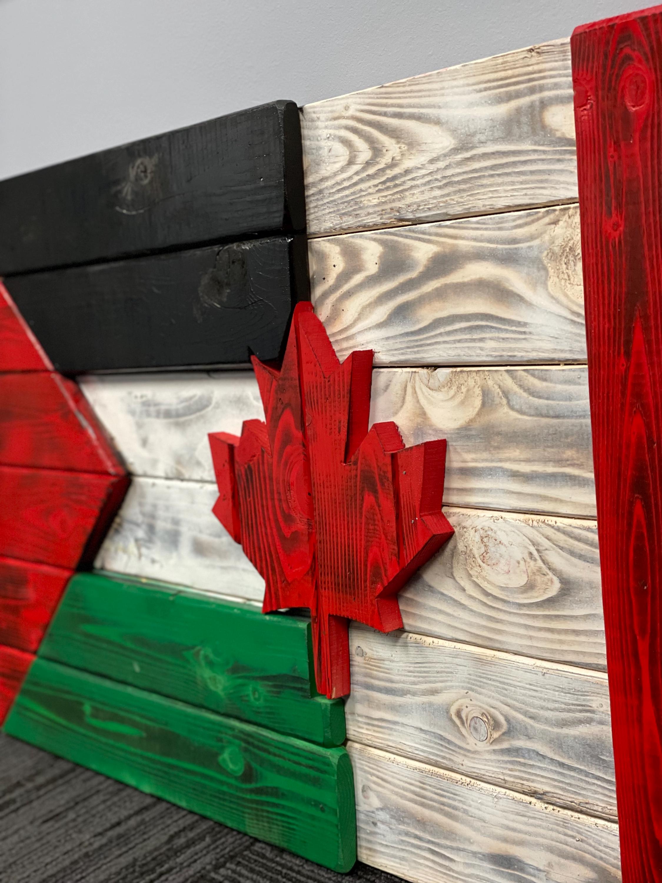 3D Palestine Flag | Wood Flag | Cottage Backyard Porch Decor ...