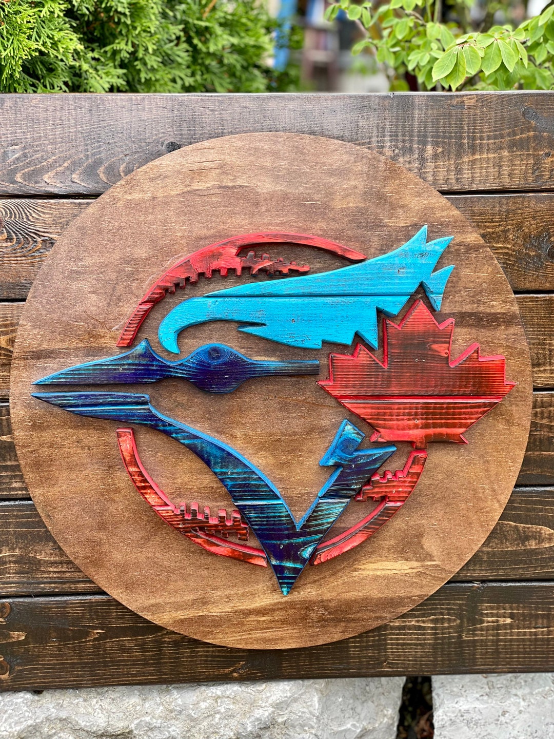 3D Wooden Toronto Blue Jays Flag MLB Blue Jays Baseball - Etsy Canada