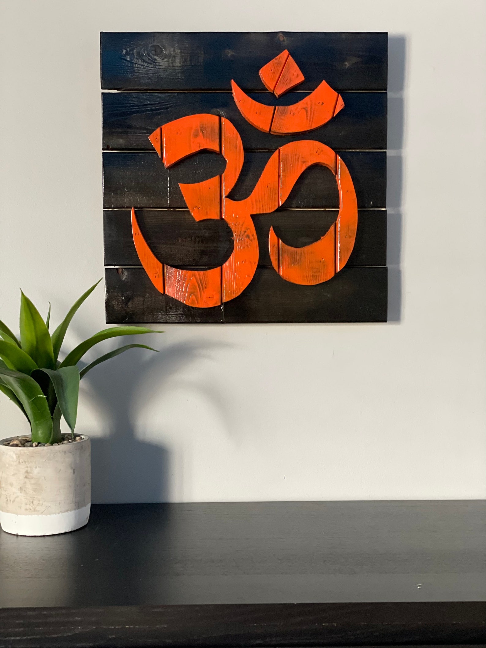 3D Wooden Om Symbol Wall Decor Om Aum Yoga Studio - Etsy
