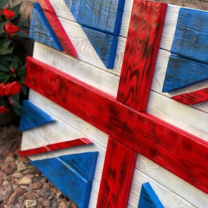 3D Wooden Union Jack Flag | United Kingdom | Cottage Backyard Porch ...