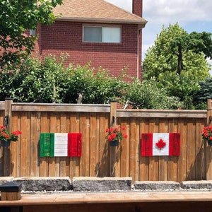 3D Wooden Italian Flag | Cottage Backyard Porch Decor | Italy | Wood ...