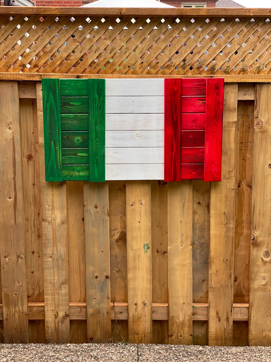 3D Wooden Italian Flag Cottage Backyard Porch Decor Italy - Etsy UK