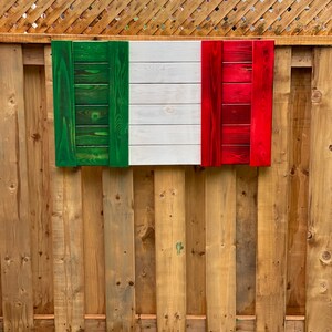 3D Wooden Italian Flag | Cottage Backyard Porch Decor | Italy | Wood ...