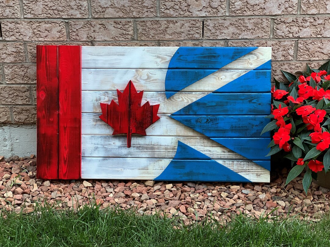 3D Wooden Scotland/canada Flag | Cottage Backyard Decor | Scotland ...