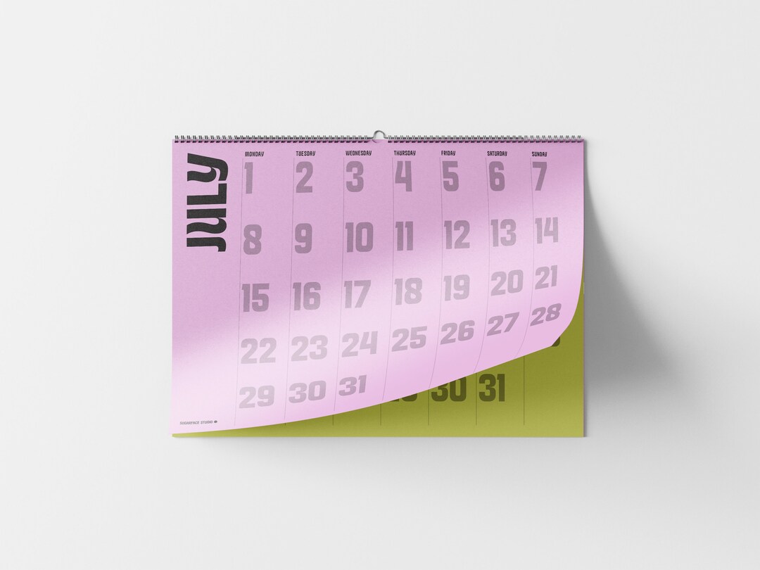 2025-2026 EOFY A3 Printable Calendar - Colour - Simple & Modern - Bonus ...