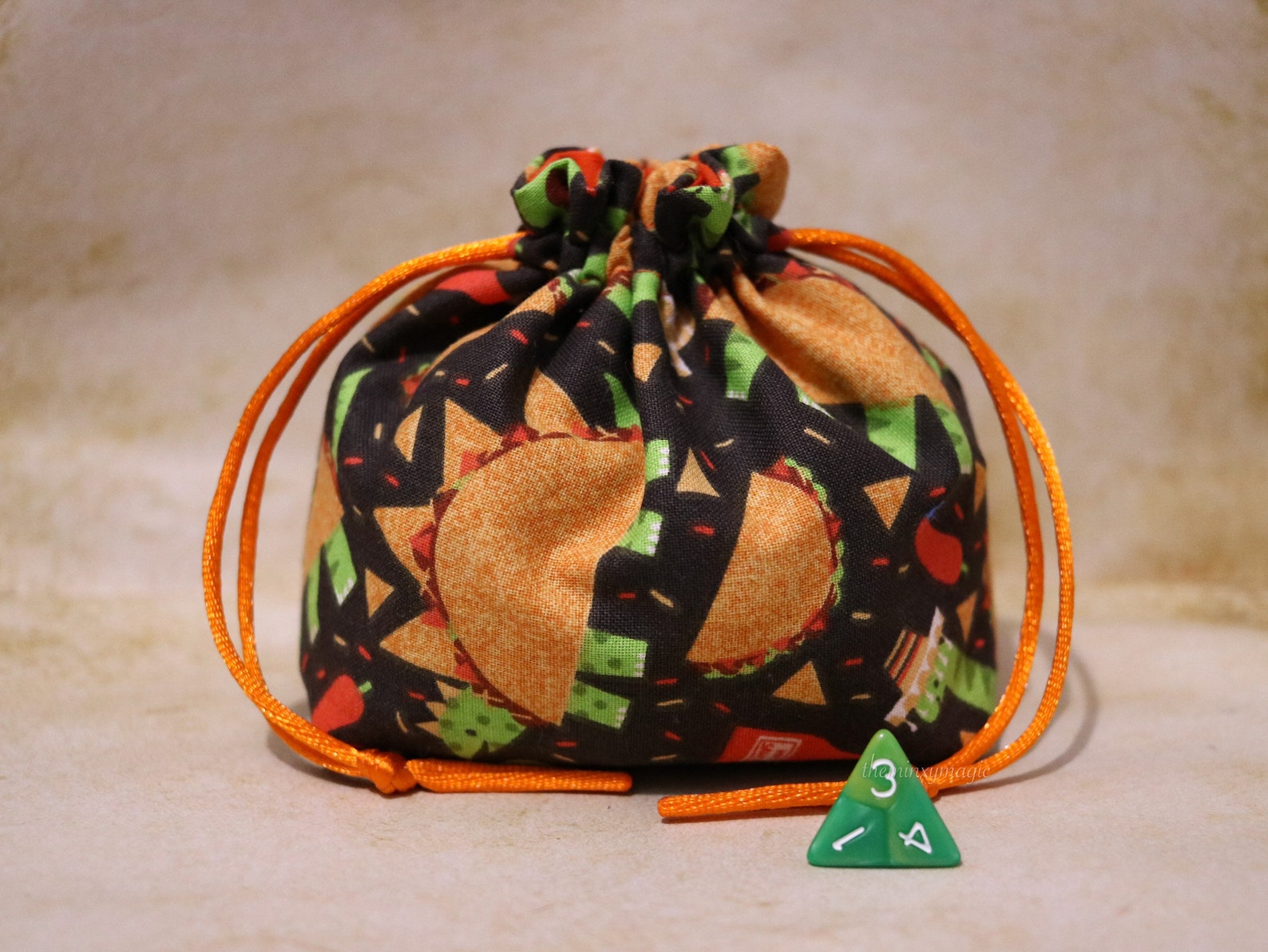 Dinosaur Taco Small Dice Bag | Dnd, Dm Gift, Coin Pouch, Bag of Holding ...