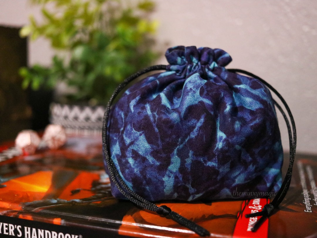 Smoky Blue Small Dice Bag | Dnd, Dm Gift, Coin Pouch, Bag of Holding ...
