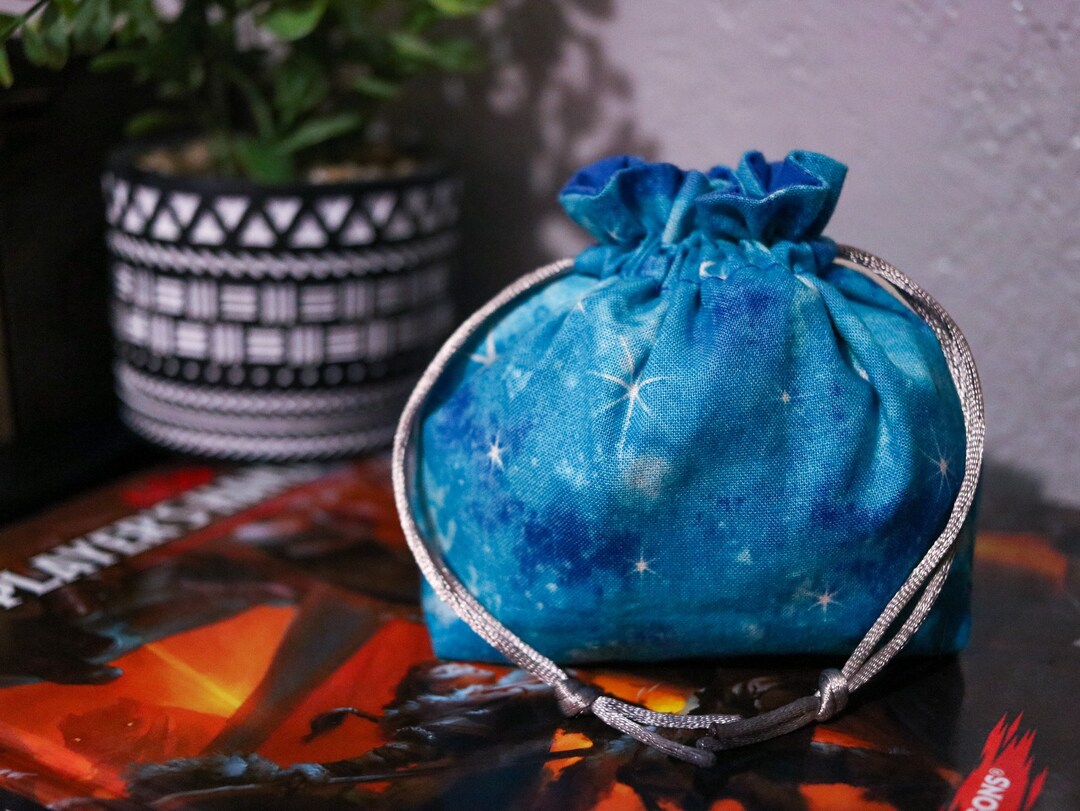 Starry Night Small Dice Bag | Dm, Dnd Gift, Coin Pouch, Token Storage ...