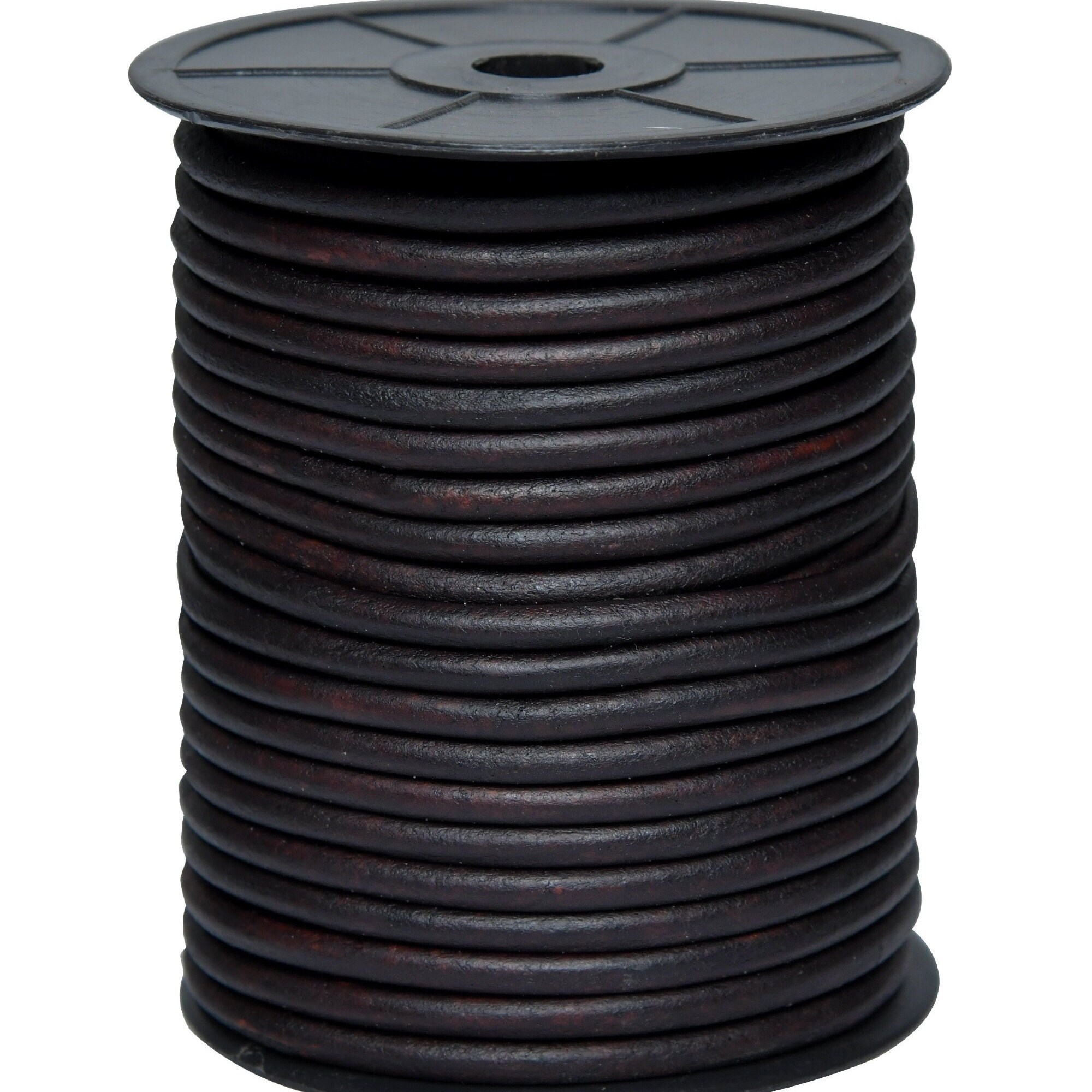 5 Mm Round Leather Cord String Premium Quality for Necklace, Bracelets ...