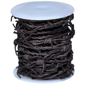 Artificial Barbed Wire - Ribbon Trim Real Leather Cord for Party Home ...