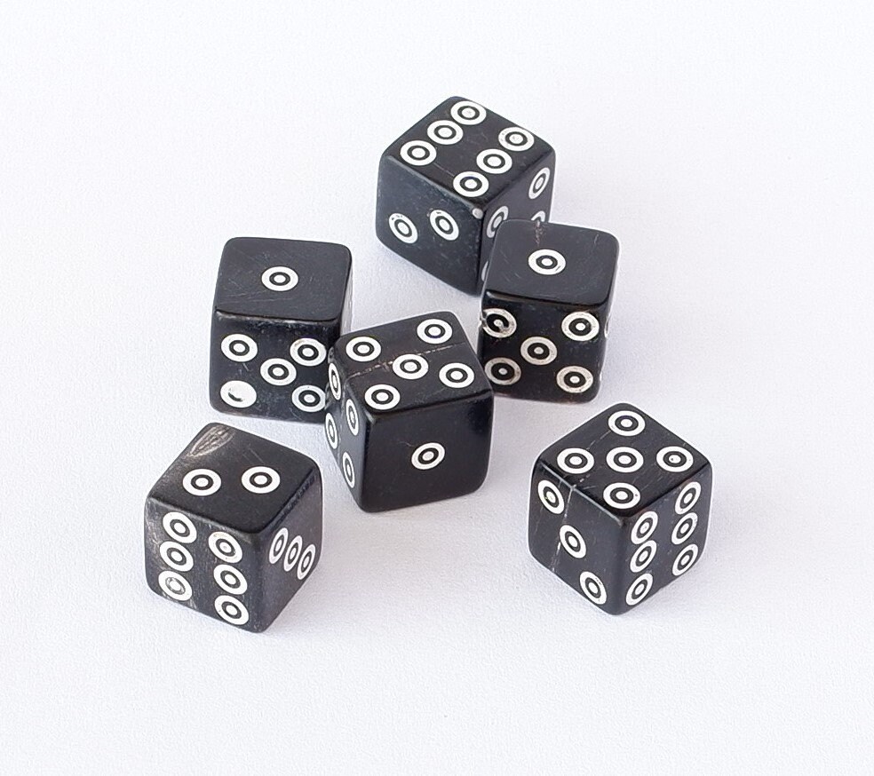 D6 Large Medieval Horn Dice Set of 6-9/16 Inch (14-15 Mm) - Handmade ...