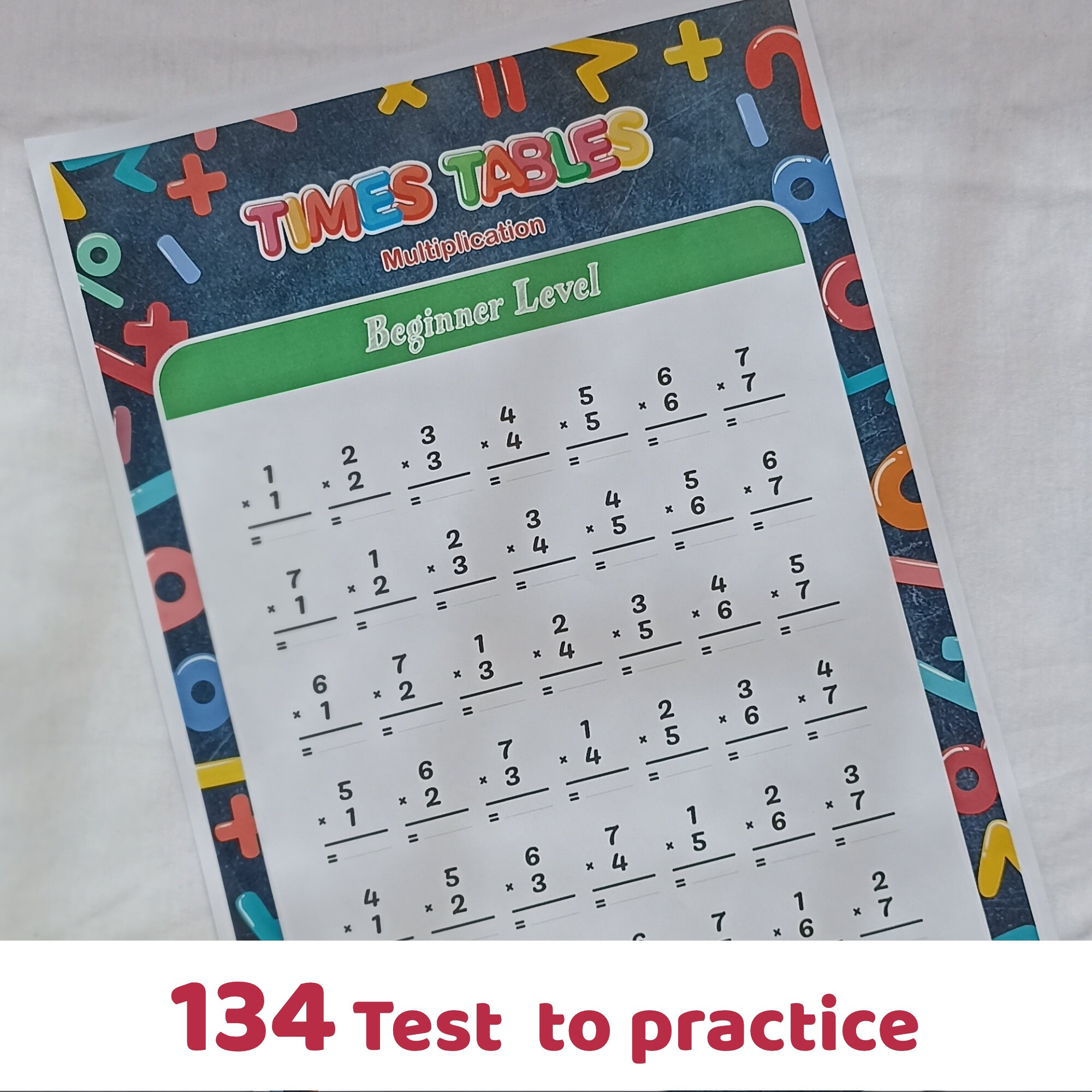 Times Tablescolor Sheet Multiplication Education - Etsy
