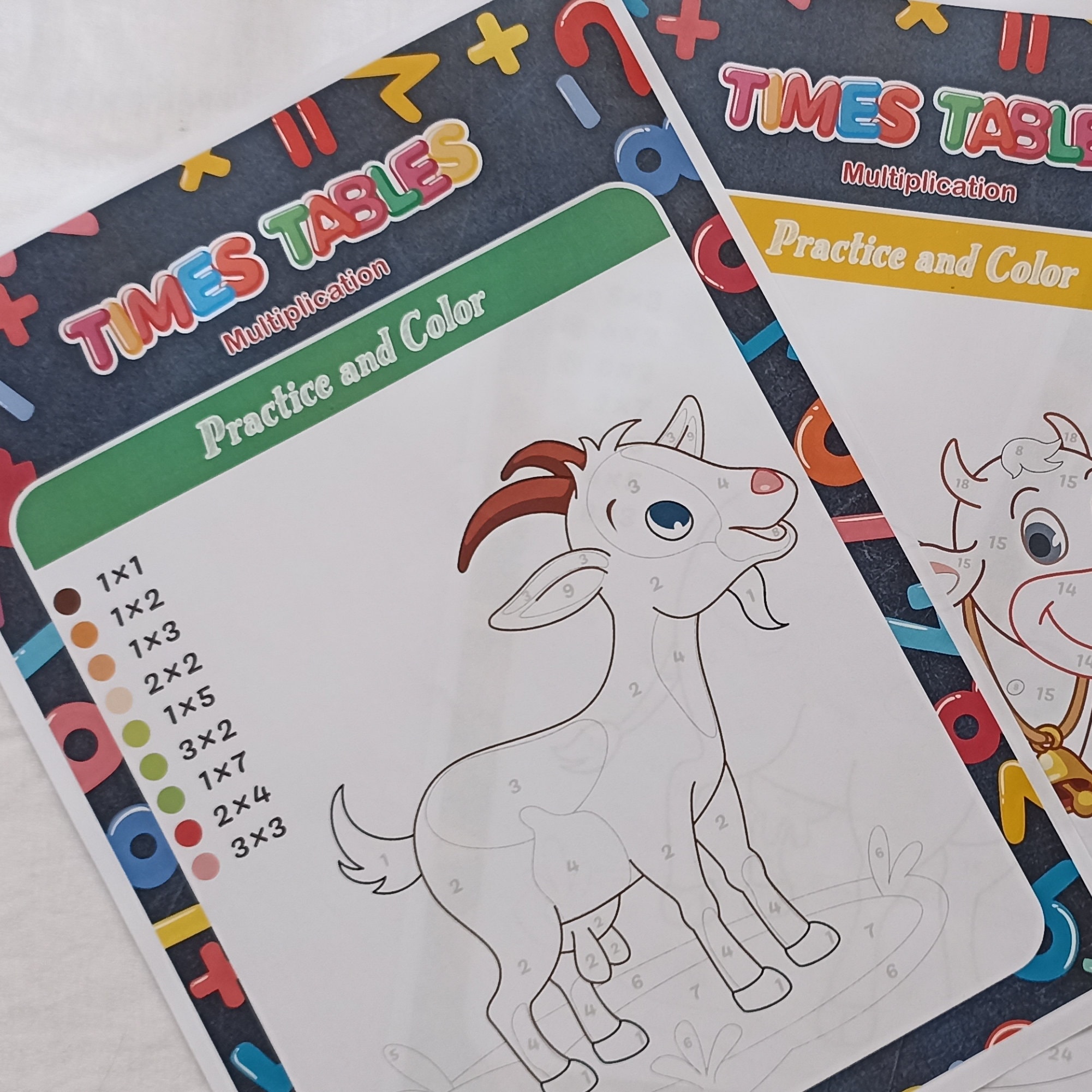 Times Tablescolor Sheet Multiplication Education - Etsy