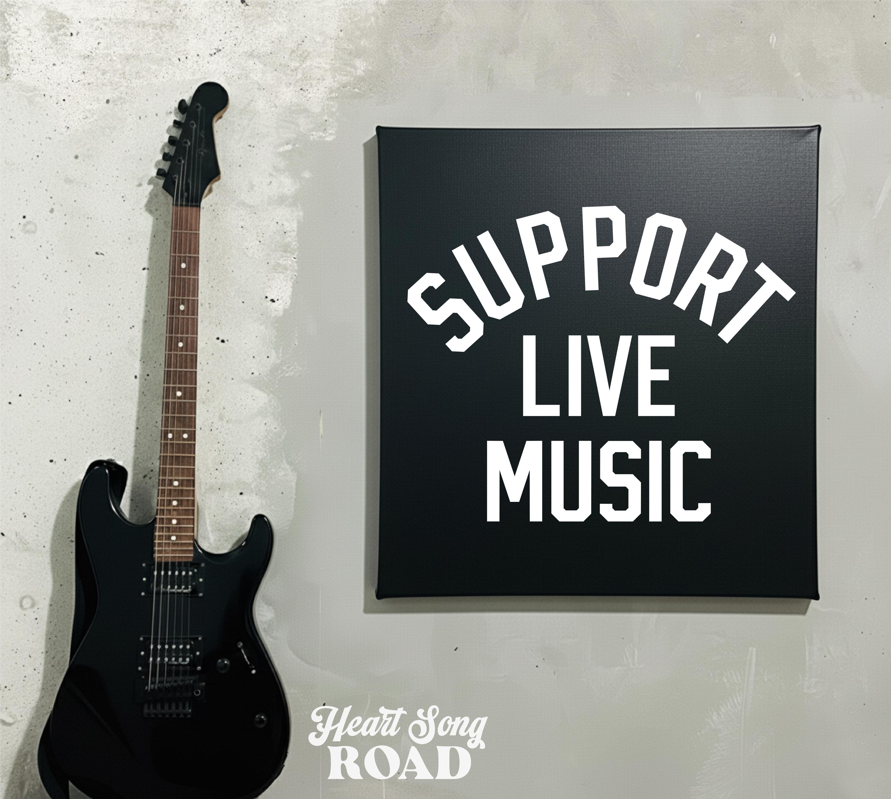 Support Live Music Graphic Tee Woman / Support Local Bands & Musicians ...
