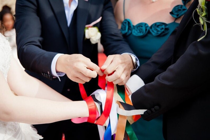 Rubans Rituels des Mains Liés/handfasting/cérémonie laïque Lot/ Rituel ...