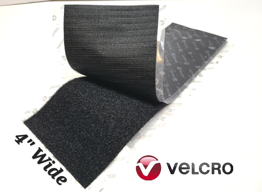 4 Wide X 12 inch VELCRO® Brand Stick-on Strip hook & Loop Black - Etsy
