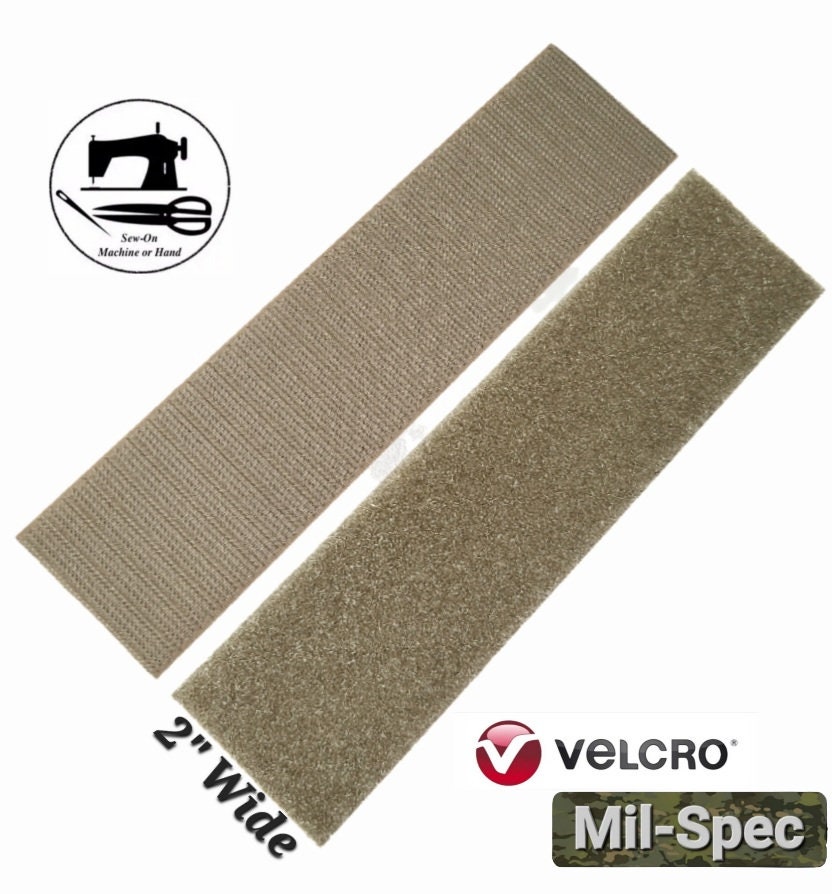 2" Wide VELCRO® Brand Mil-spec Sew-on Strip (hook & Loop) - Tan 499 - Etsy