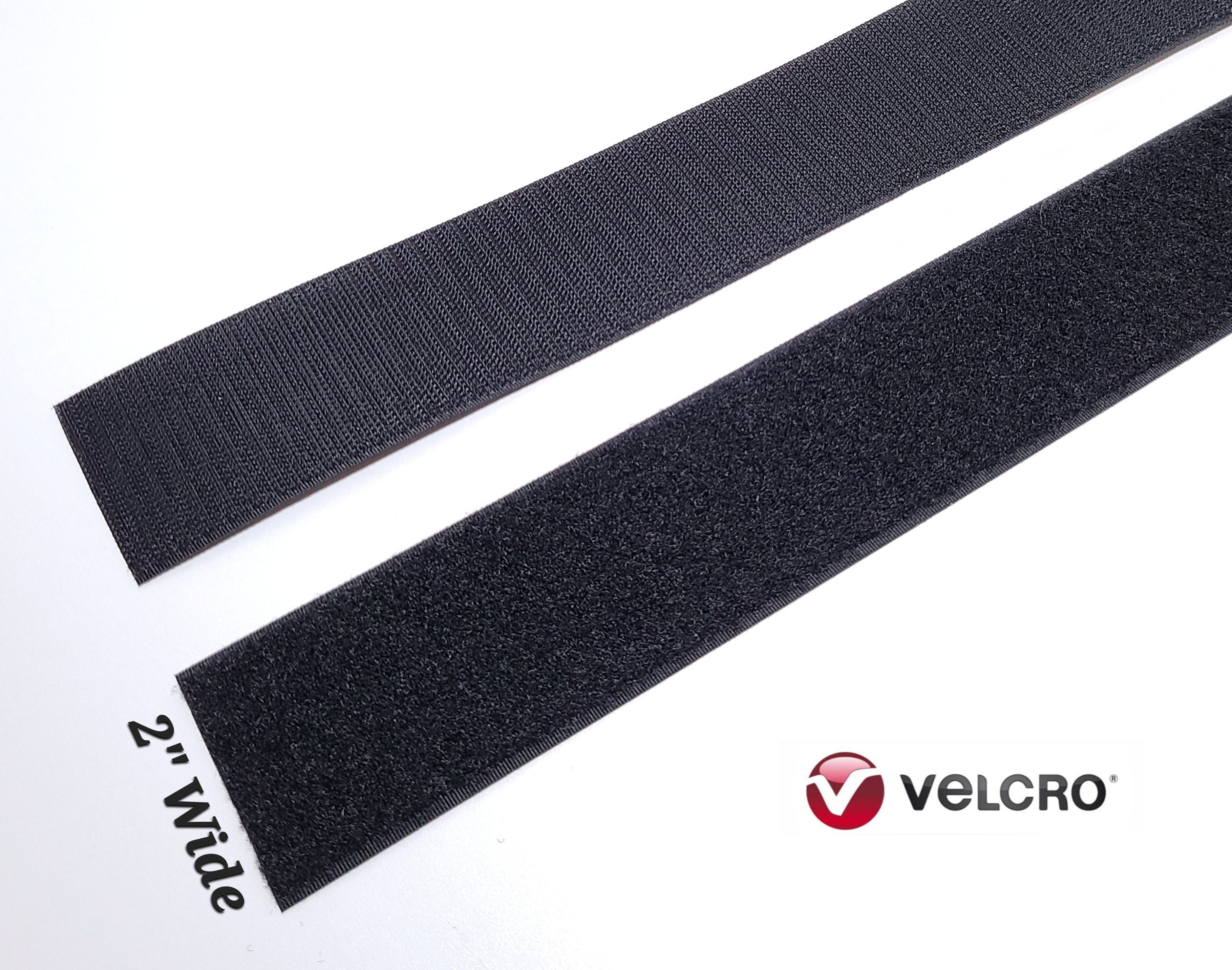 2 Wide X 24 inch VELCRO® Brand Sew-on hook & Loop Fastener Black - Etsy