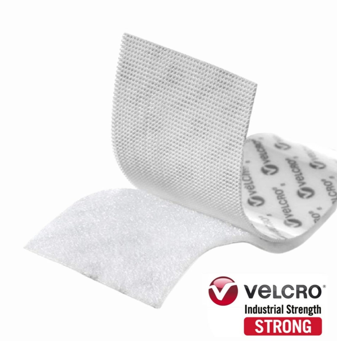 2 Wide inch X 4 Velcro® Industrial Strength Heavy Duty Stick-on Strip ...