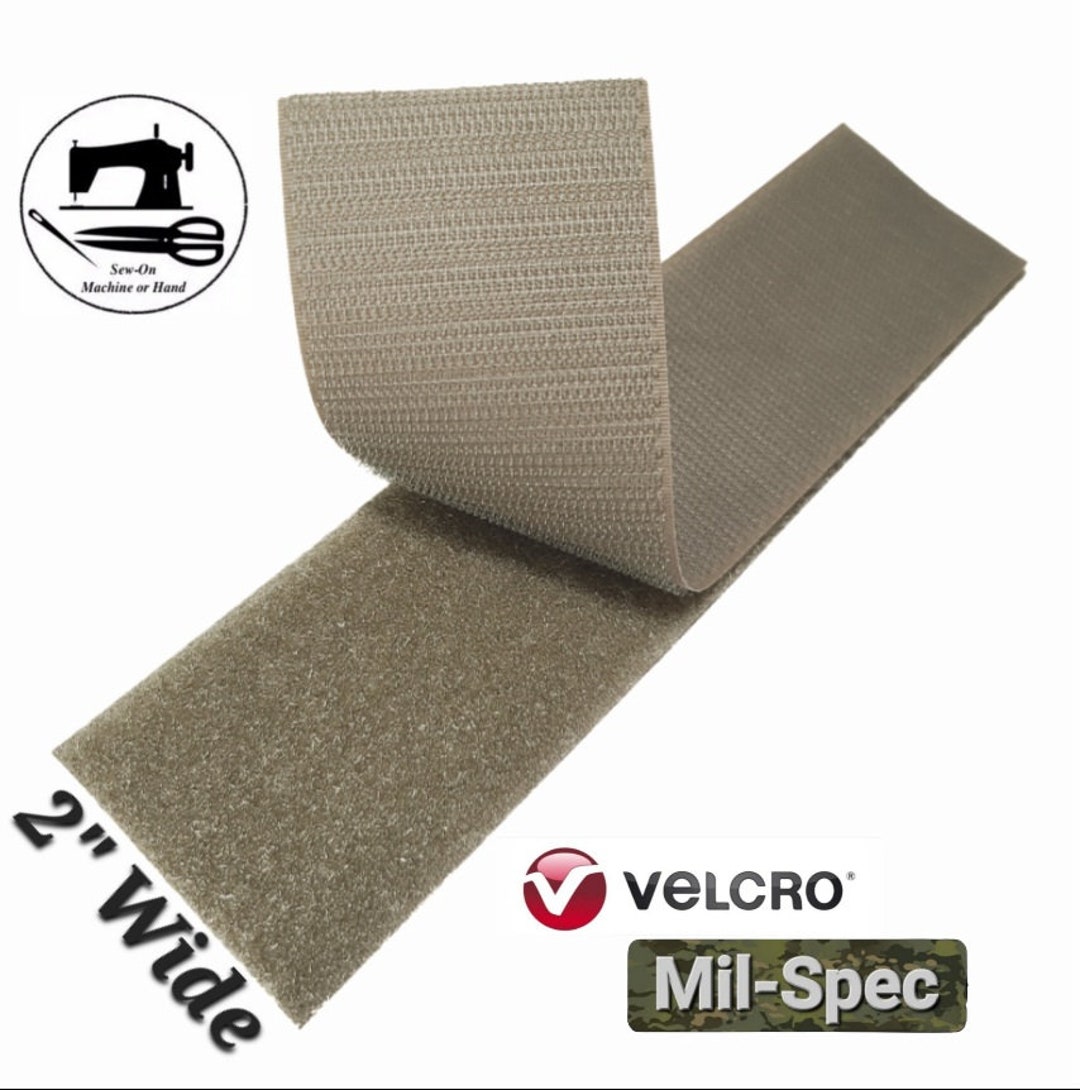 2" Wide VELCRO® Brand Mil-spec Sew-on Strip (hook & Loop) - Tan - Etsy